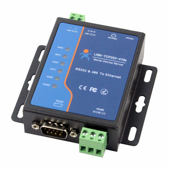 GetUSCart- Dual Port Server Industrial Serial RS232 RS485 to Ethernet Converter Modbus RTU to ...