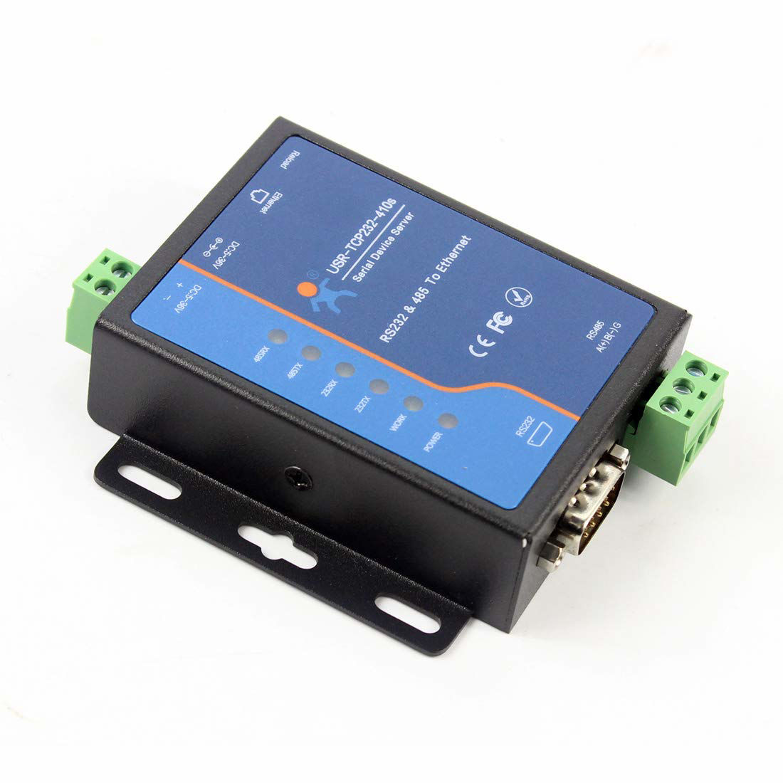 GetUSCart- Dual Port Server Industrial Serial RS232 RS485 to Ethernet Converter Modbus RTU to ...