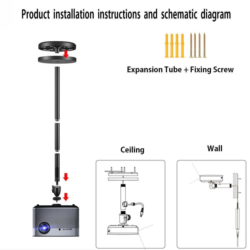 GetUSCart- Projector Ceiling Mount ,Projector Wall Mount, Projector ...
