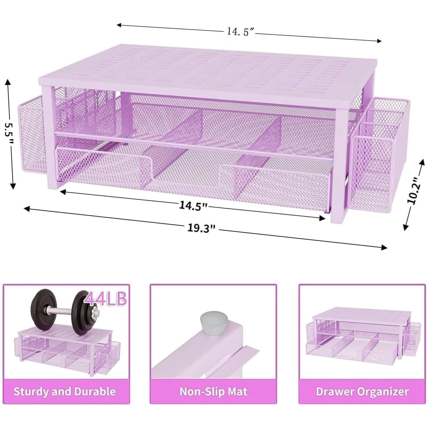GetUSCart- gianotter Monitor Stand with Drawer and Pen Holder, Desk ...
