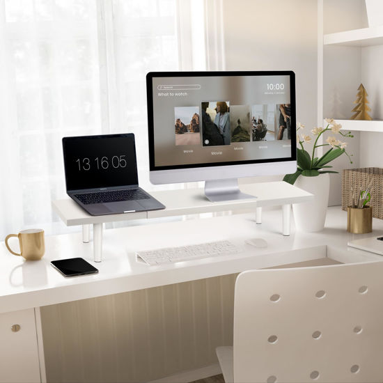 GetUSCart- Across-Star Dual-Monitor-Stand-Riser-For-Desk Adjustable ...