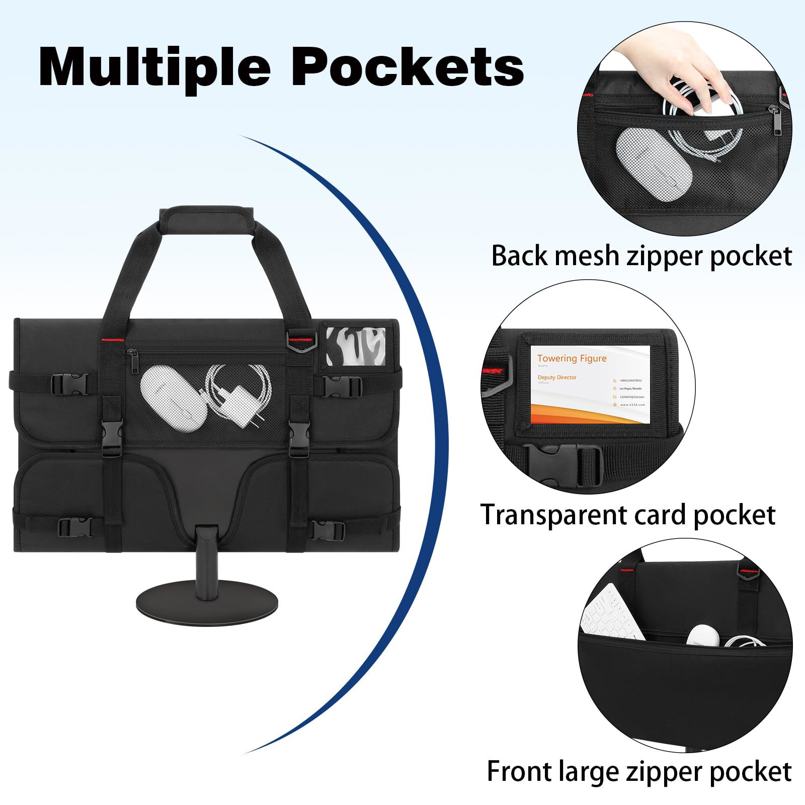 GetUSCart- Doksmeria Monitor Carrying Case, Monitor Travel Case for 24 ...