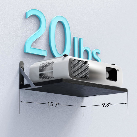 GetUSCart- DAWASAPAT Projector Shelf, Black Projector Wall Mount ...