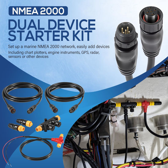GetUSCart- NMEA 2000 Dual Device Starter Kit Backbone Cables Drop ...