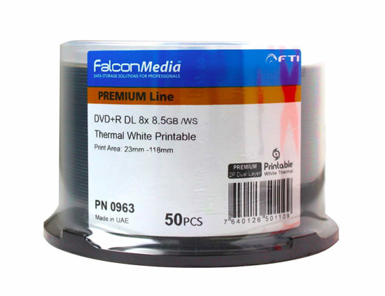GetUSCart- Falcon Media 50-Pack Premium Line DVD+R Dual Layer Discs ...