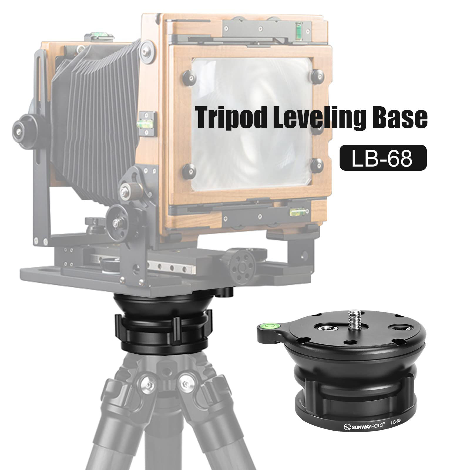 GetUSCart- SUNWAYFOTO LB-68 Leveling Base Tripod Head 22 lbs (10kg ...