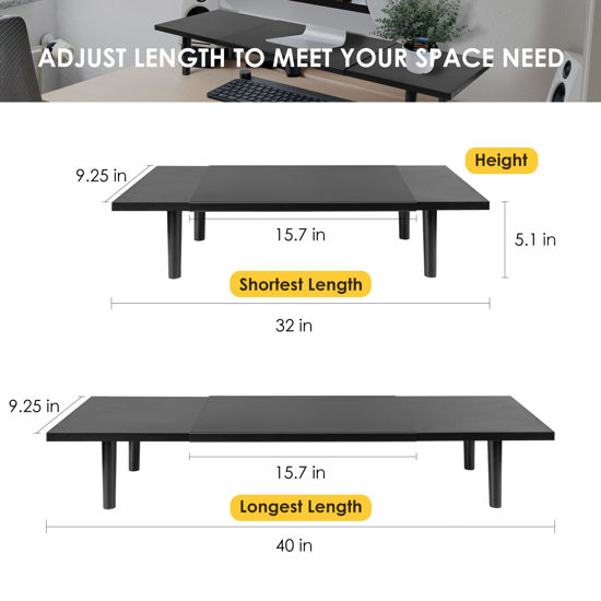 GetUSCart- Across-Star Dual-Monitor-Stand-Riser-For-Desk Adjustable ...