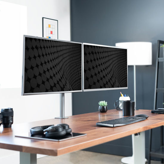 GetUSCart- VIVO Dual Monitor Desk Mount, Heavy Duty Fully Adjustable ...