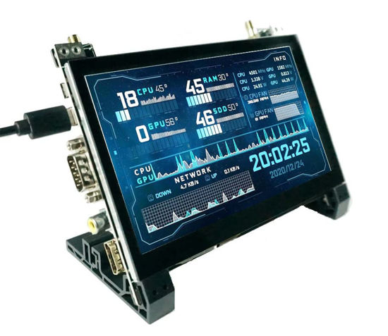 GetUSCart- ElecLab 7 Inch 1024x600 IPS Touchscreen Monitor HDMI ...