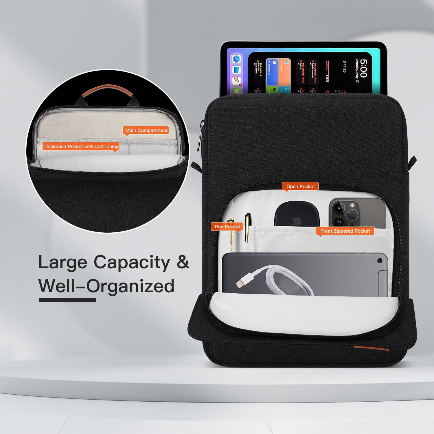 GetUSCart- 13.3-14 Inch Tablet Sleeve Carrying Case Bag for 13 Inch New ...