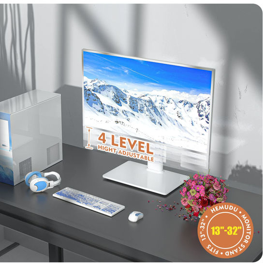 GetUSCart- Single LCD Computer Monitor Free-Standing Desk Stand Riser ...