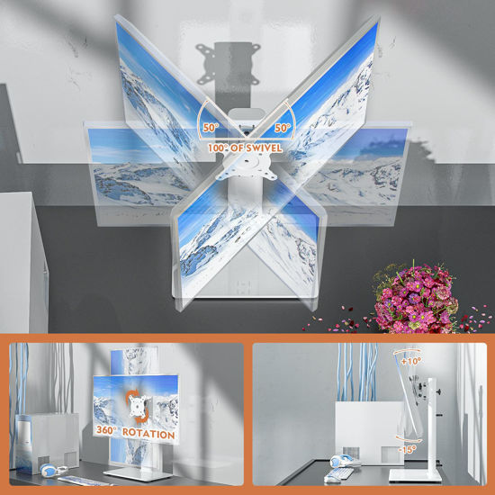 GetUSCart- Single LCD Computer Monitor Free-Standing Desk Stand Riser ...