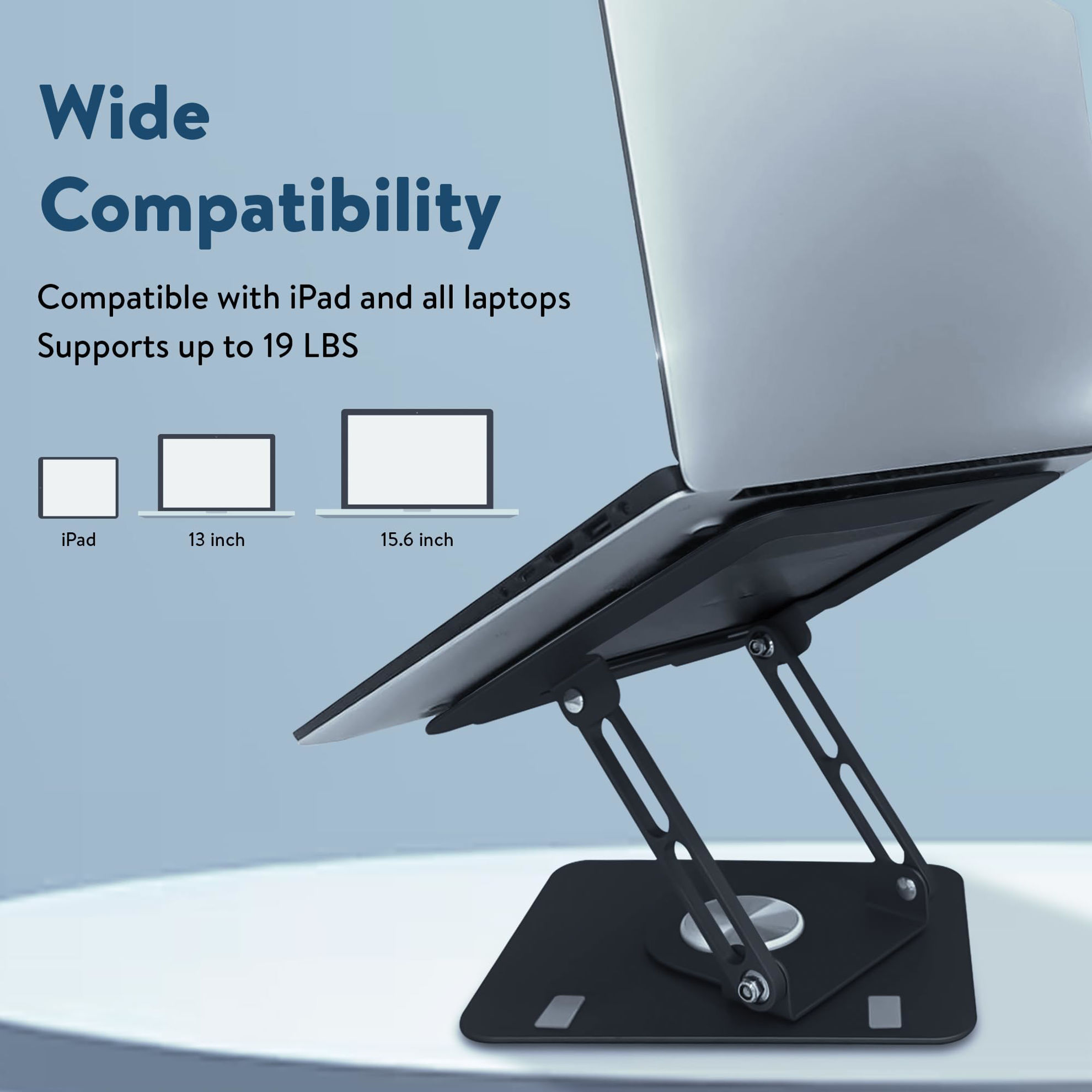 GetUSCart- Swivel Laptop Stand for Desk, Adjustable Laptop Stand for ...