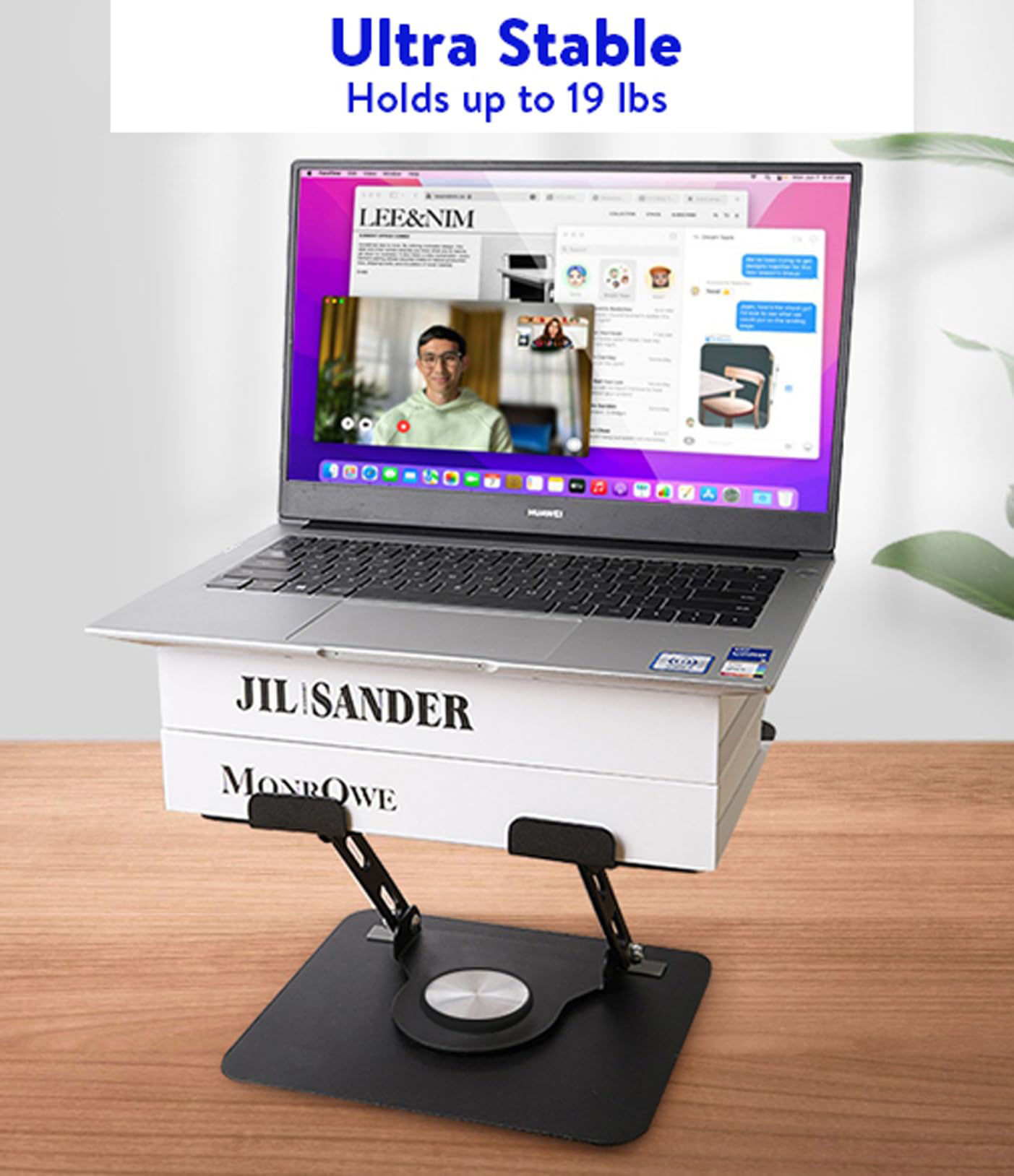 GetUSCart- Swivel Laptop Stand for Desk, Adjustable Laptop Stand for ...