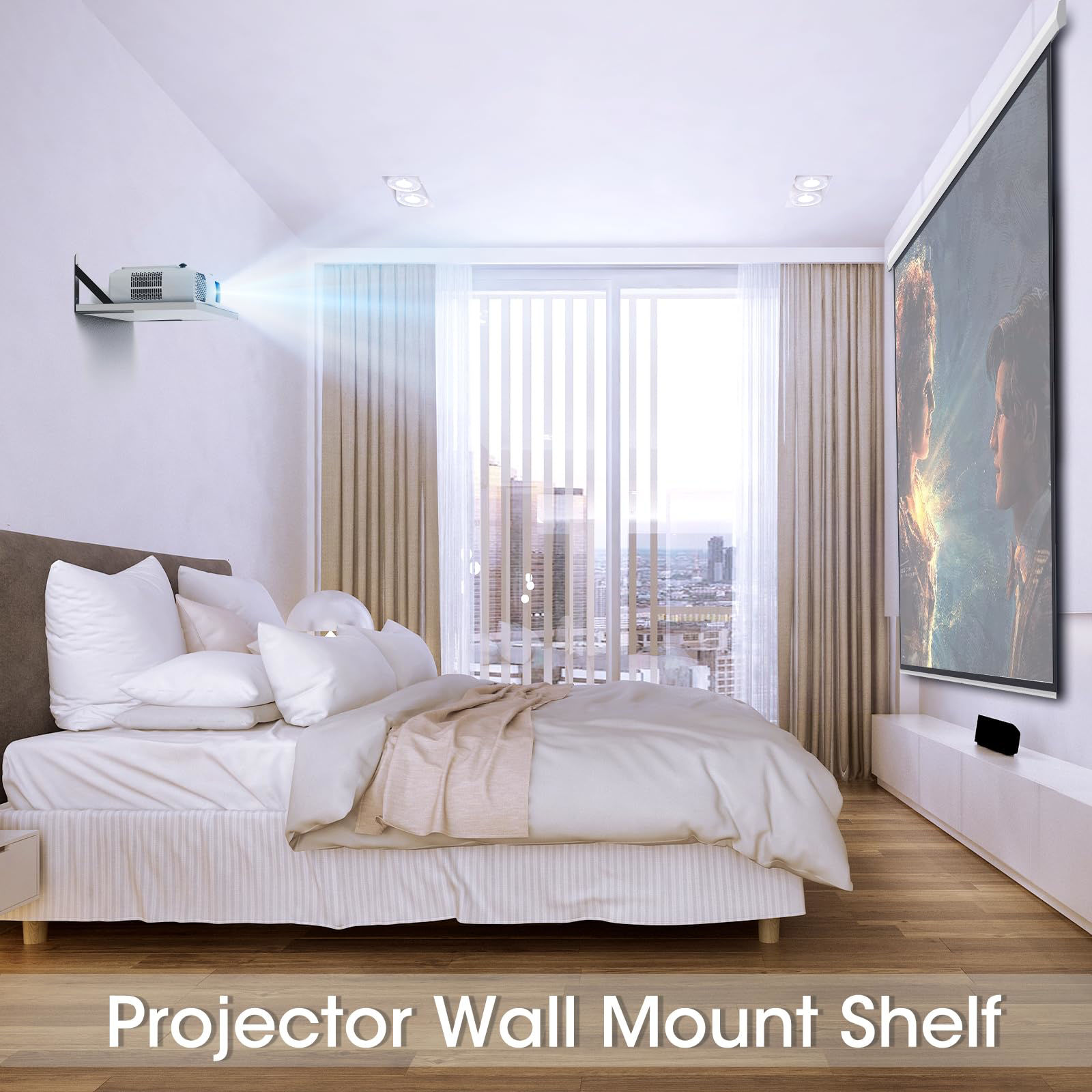 GetUSCart- Projector Wall Mount Shelf, Projector Wall Mount Floating ...