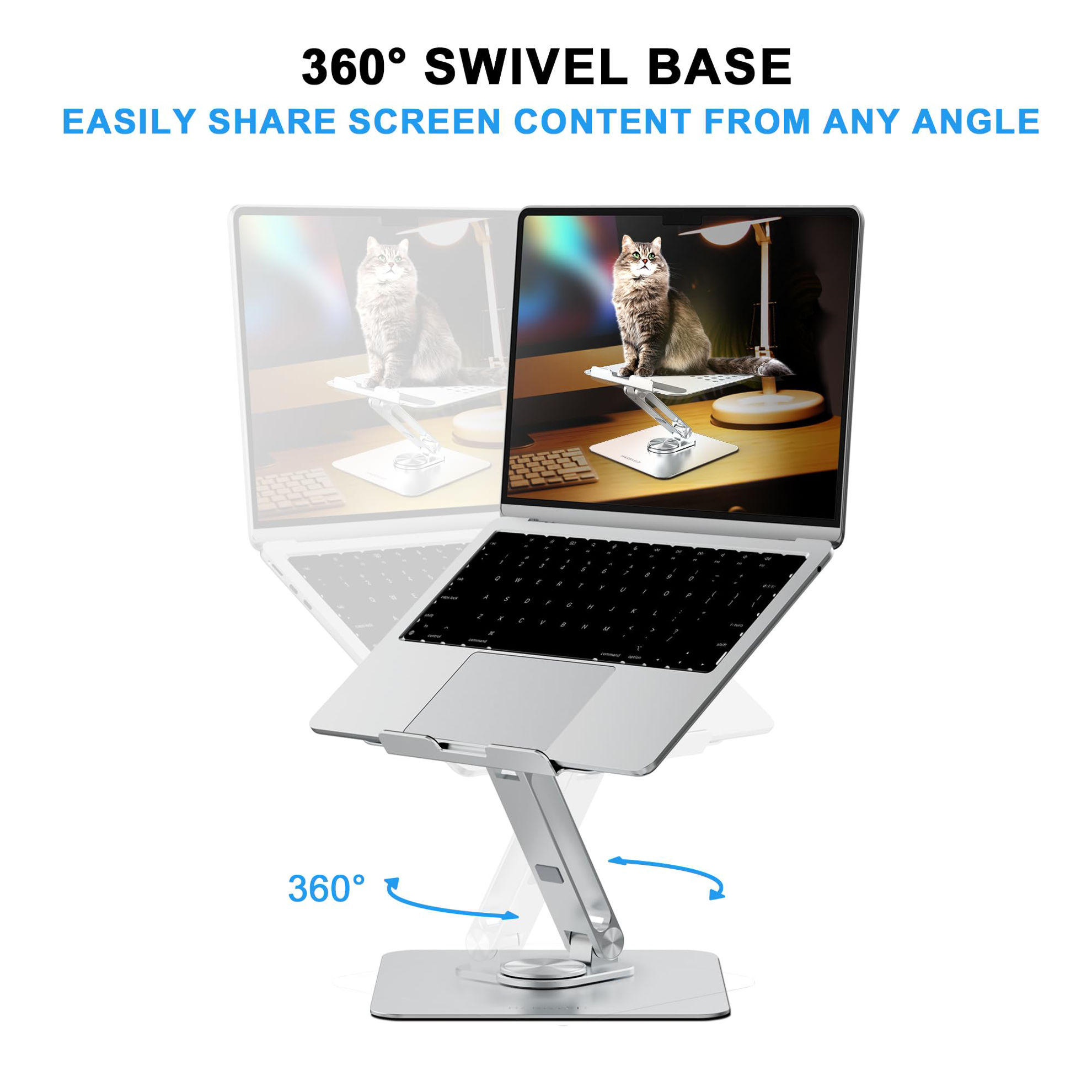 GetUSCart- HARRYFIT Laptop Stand for Desk，Portable Computer Stand with ...