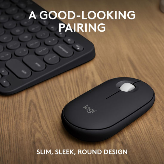 GetUSCart- Logitech Pebble 2 Combo, Wireless Keyboard and Mouse, Quiet ...