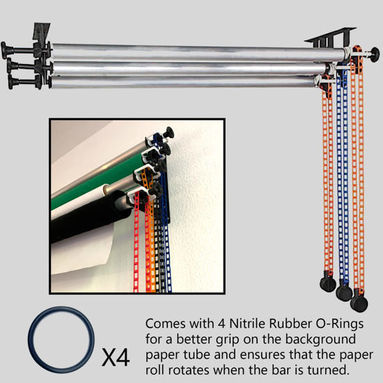GetUSCart- 118"/3m Stainless Metal Tube Crossbar for Studio Backdrop ...