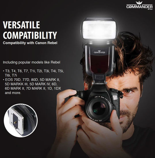 GetUSCart- Fully Automatic Speedlite Flash for Canon EOS R, RP, R100 ...