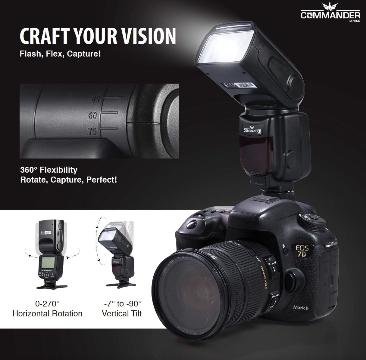 GetUSCart- Fully Automatic Speedlite Flash for Canon EOS R, RP, R100, R50, R10, R7, R8, R6,R6 ...