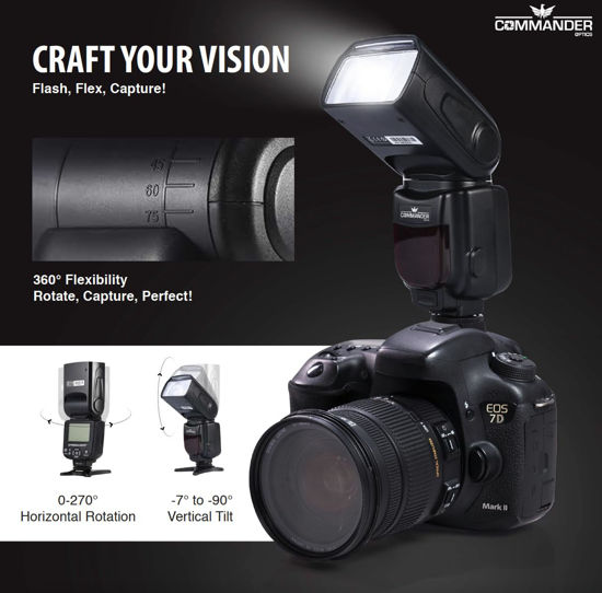 GetUSCart- Fully Automatic Speedlite Flash for Canon EOS R, RP, R100 ...