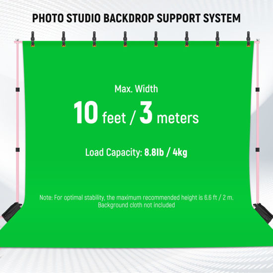 GetUSCart- Neewer Backdrop Stand 10ft x 7ft, Adjustable Photo Studio ...
