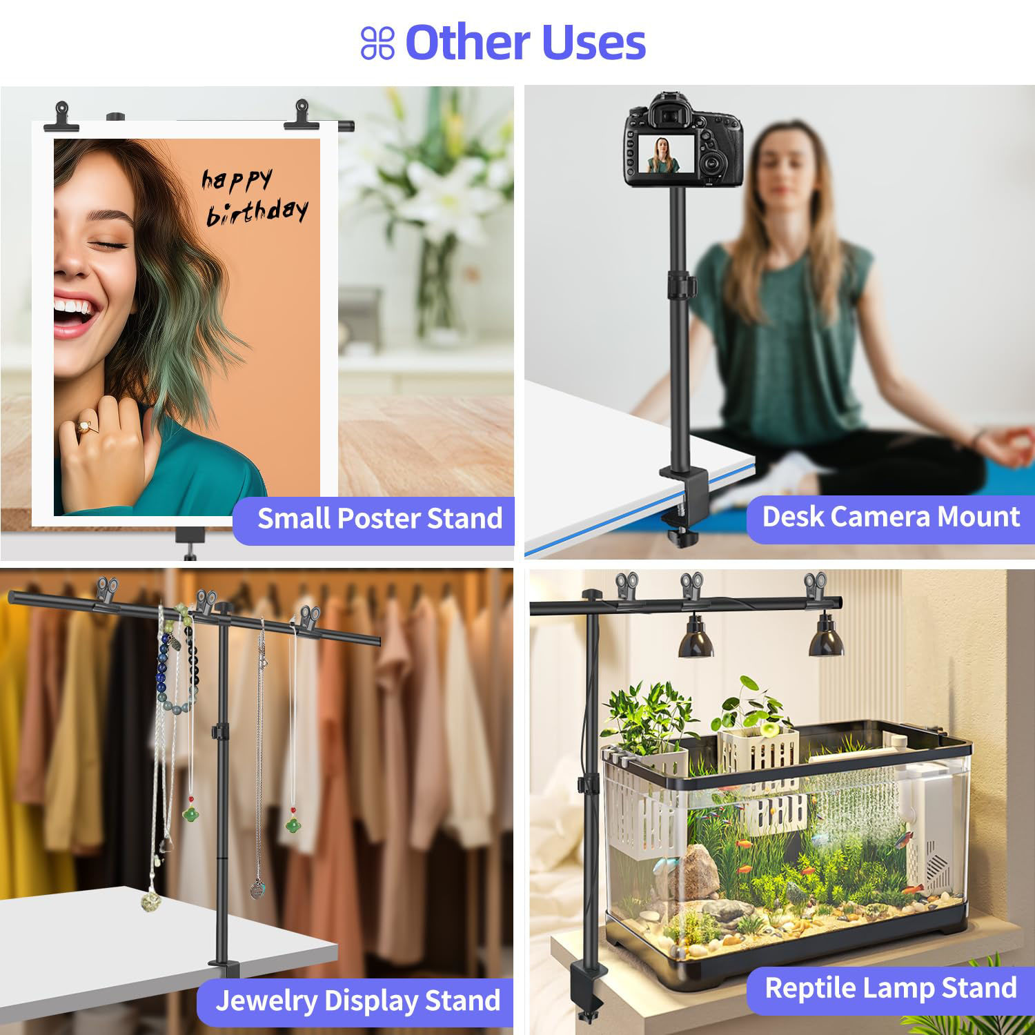 GetUSCart- JINSUI Small Backdrop Stand 2.5x3ft, Adjustable Photo ...