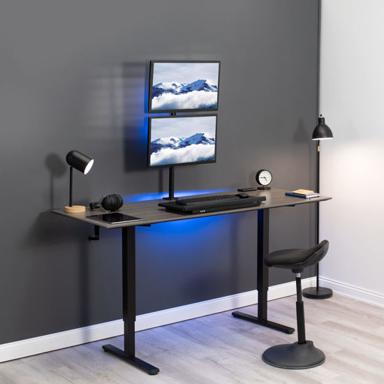 GetUSCart- VIVO Dual Monitor Desk Mount Stand with Height Adjustment ...