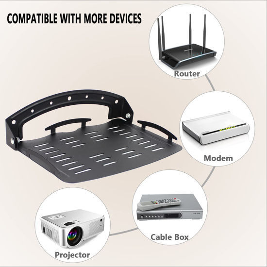 GetUSCart- UineHiot Floating Shelf for Projector Wall Mount, 90-Degree ...