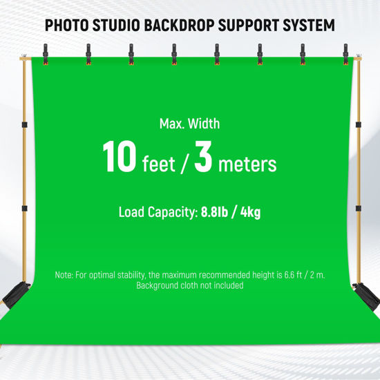 GetUSCart- Neewer Backdrop Stand 10ft x 7ft, Adjustable Photo Studio ...