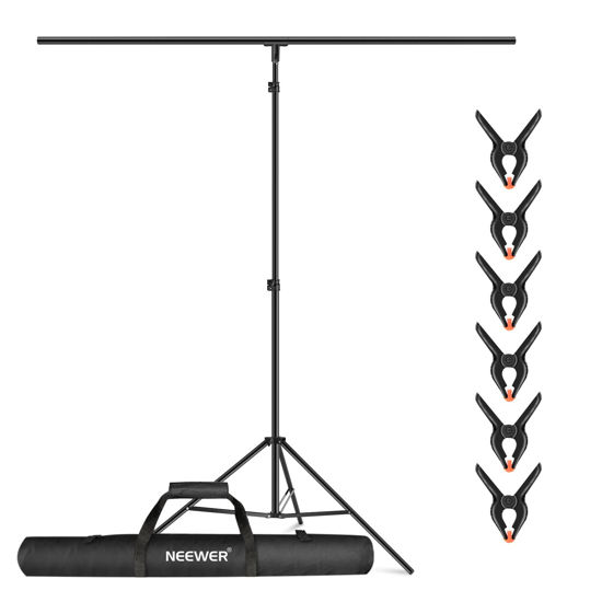 GetUSCart- NEEWER T-Shaped Background Backdrop Support Stand Kit, 8.5ft ...