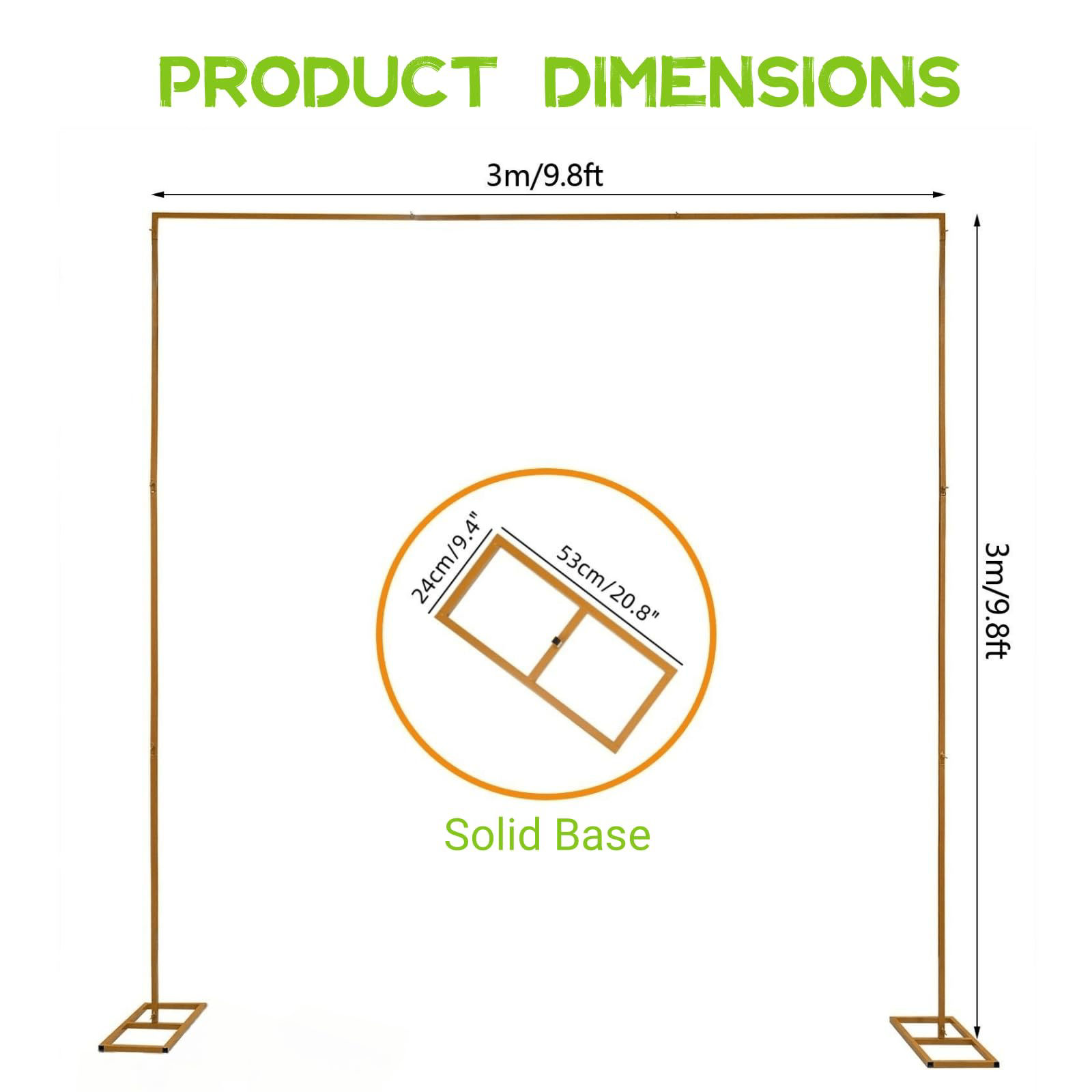 GetUSCart- MARTEXBUY 10x10FT Backdrop Stand, Heavy Duty Pipe and Drape ...