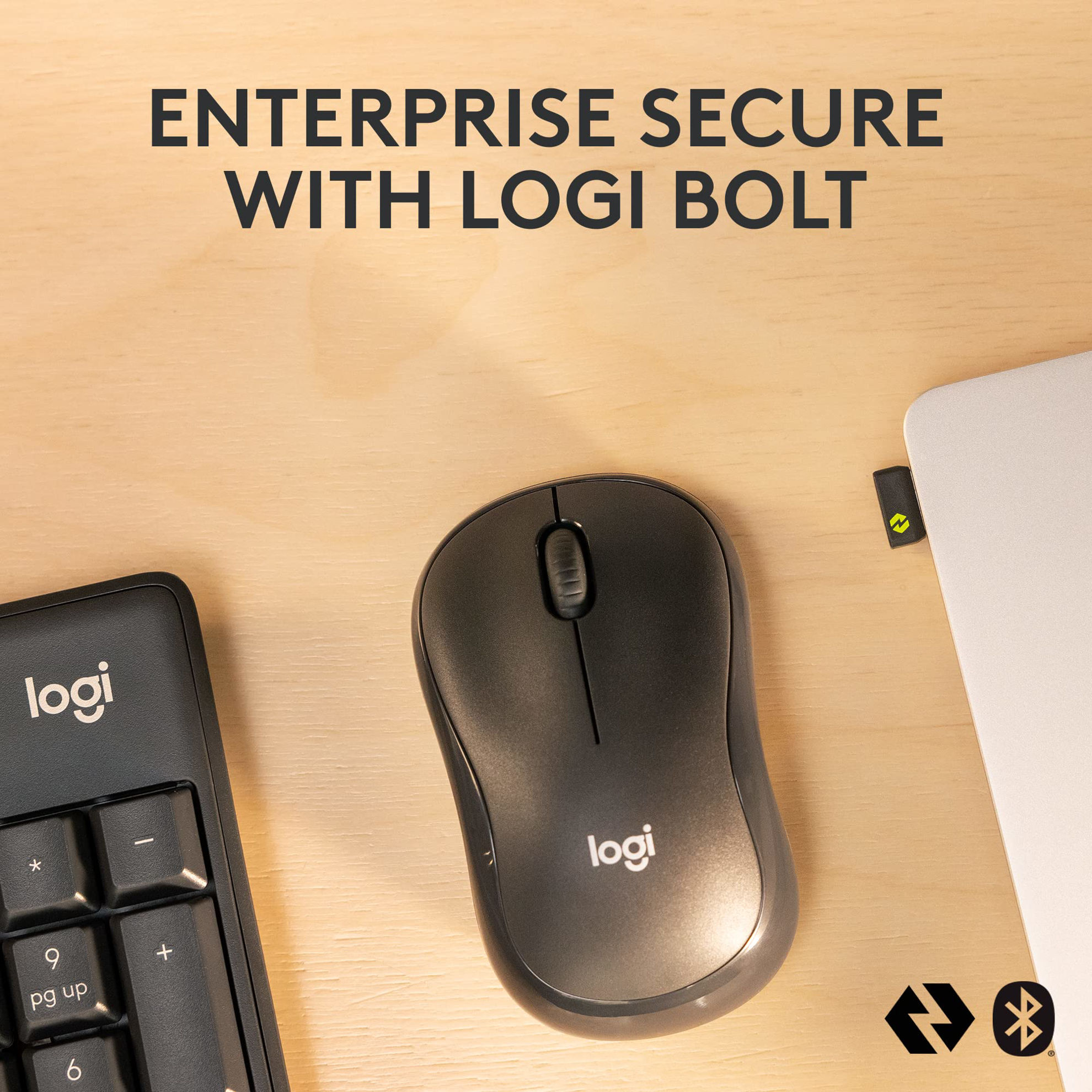 GetUSCart- Logitech MK370 Combo for Business, Wireless Full-Size ...