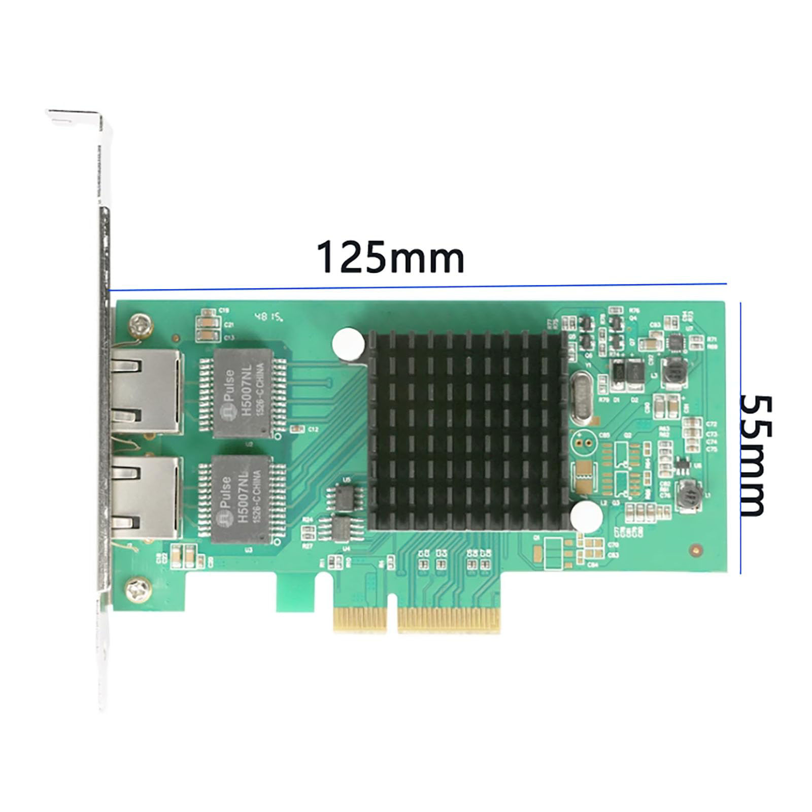 GetUSCart- Dual-Port PCIe x4 Gigabit Network Card with Intel I350 1000M PCI Express Ethernet ...