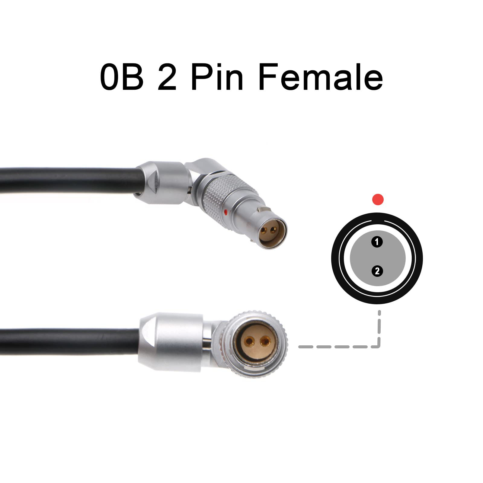 GetUSCart- Alvin’s Cables Power-Cable for RED-Komodo Rotatable 2-Pin ...