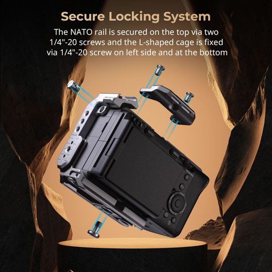 GetUSCart- SmallRig HawkLock Quick Release Half Cage for Sony FX3 ...