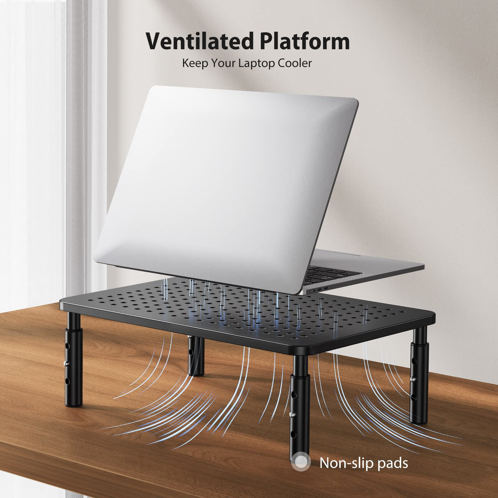 GetUSCart- LORYERGO Monitor Stand, Monitor Riser 3 Height Adjustable ...