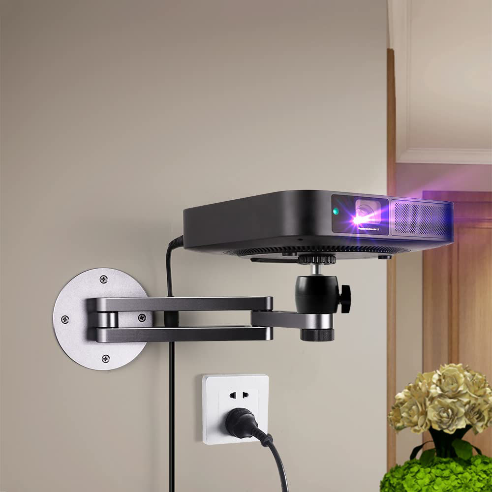 GetUSCart- Liboer Foldable Projector Wall Mount Universal Adjustable ...