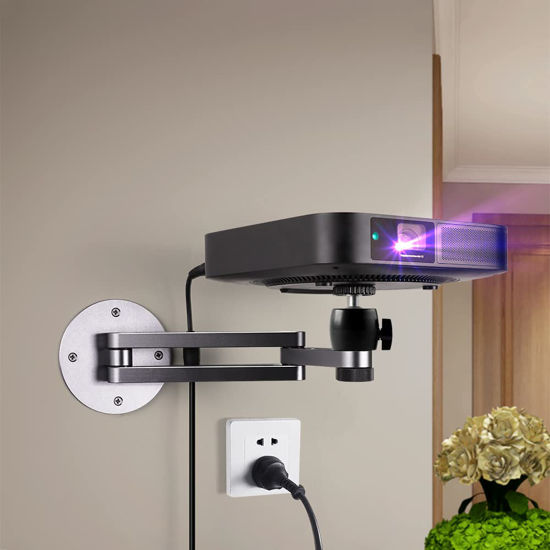 GetUSCart- Liboer Foldable Projector Wall Mount Universal Adjustable ...