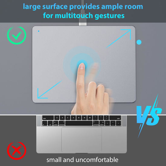 GetUSCart- HongMall External Trackpad, Wired Ultra Slim Trackpad with ...