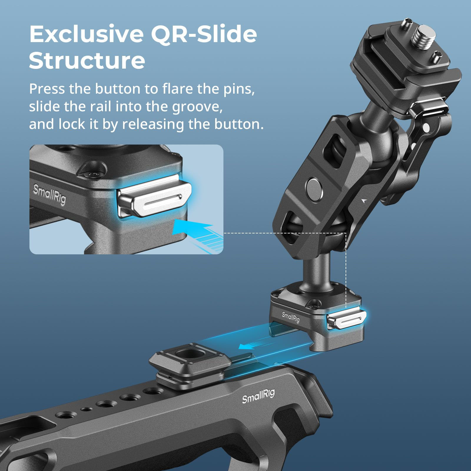 GetUSCart- SmallRig Quick Release Magic Arm with 360° Ball Head ...