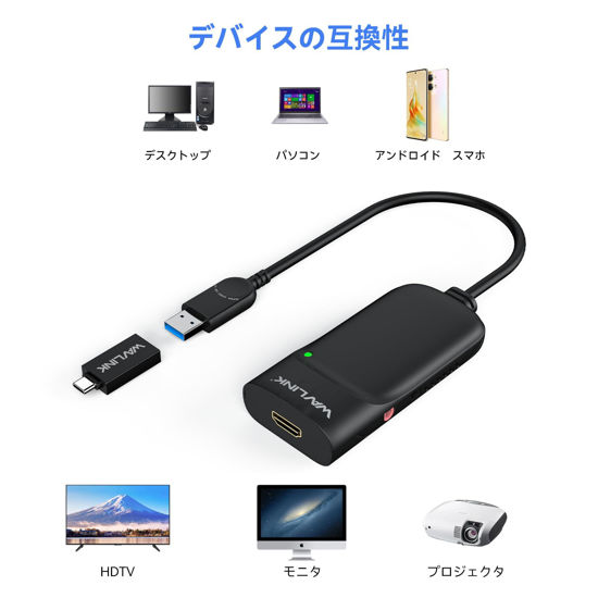 GetUSCart- WAVLINK USB 3.0 to HDMI Universal Video Adapter, Displaylink ...