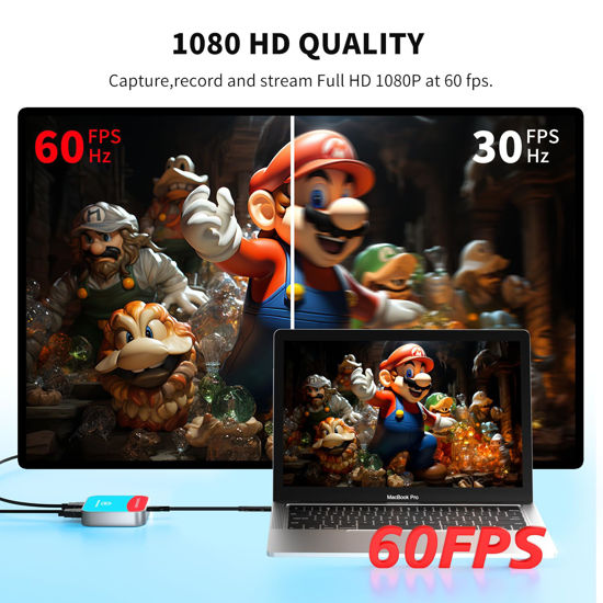 GetUSCart- VANGREE Capture Card for Nintendo Switch, 4K Audio Video ...