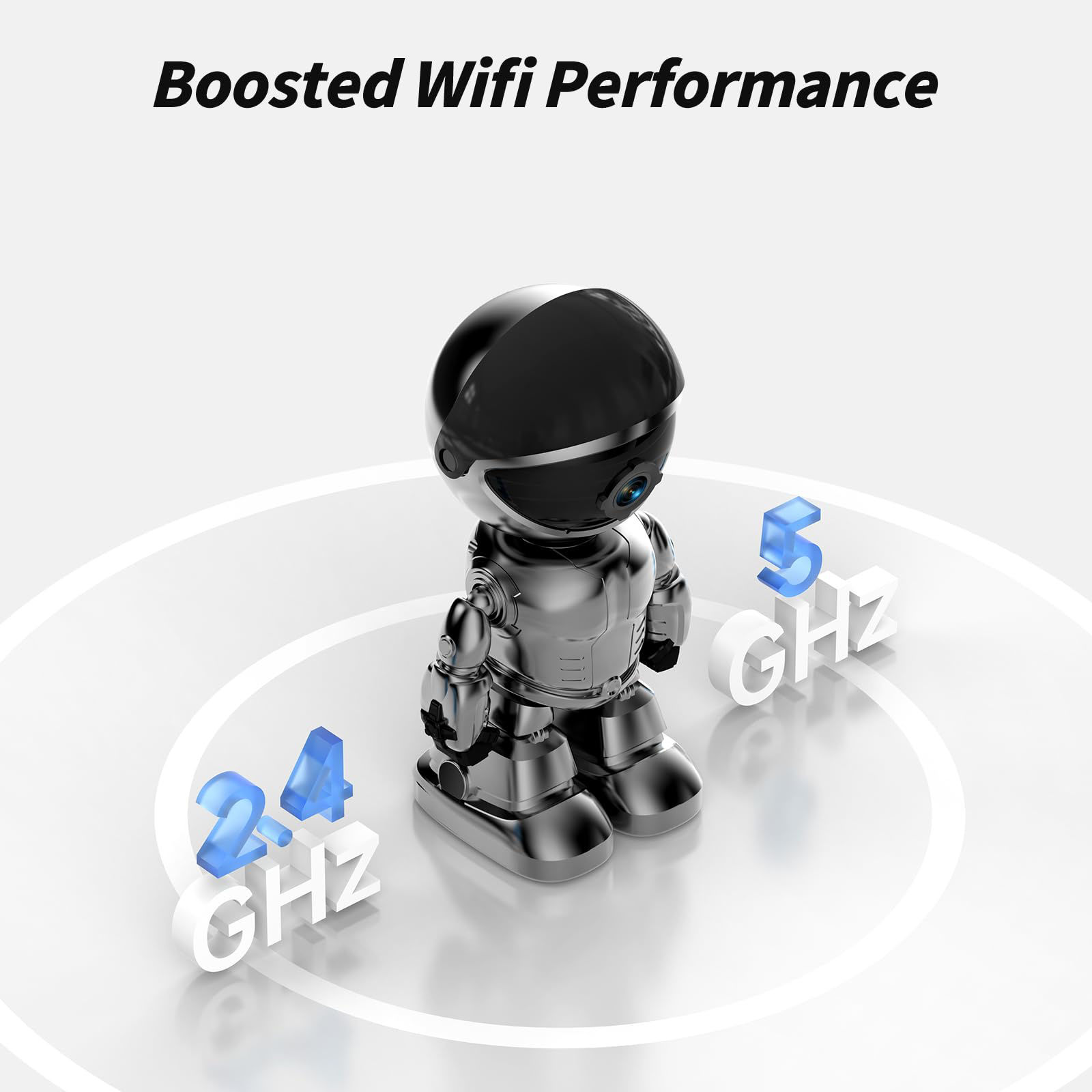 GetUSCart- Chpuss Indoor Camera Robot, 2k HD 5g/2.4ghz WiFi Pet Robot ...