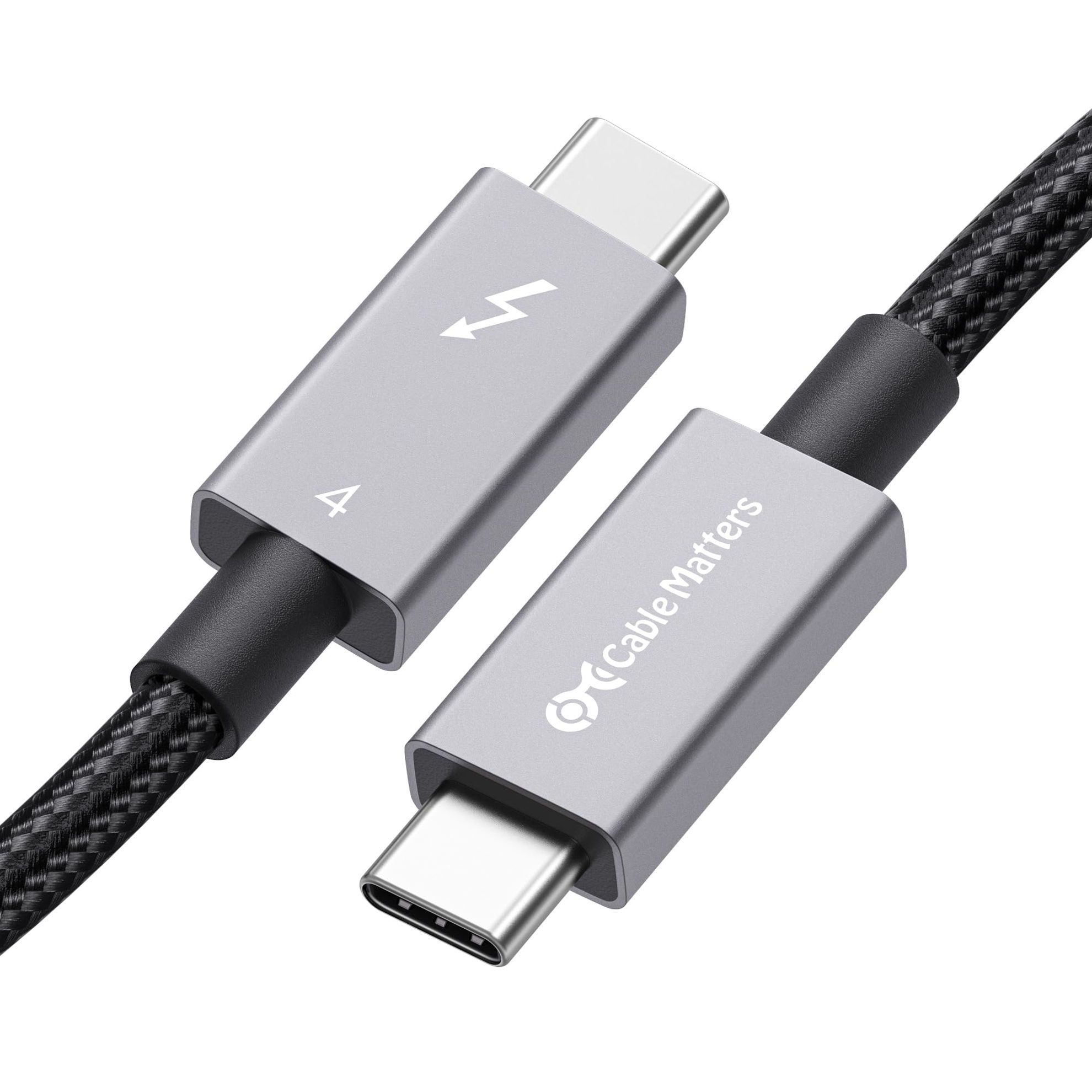 GetUSCart- Cable Matters [Intel Certified] Braided 40Gbps Thunderbolt 4 ...