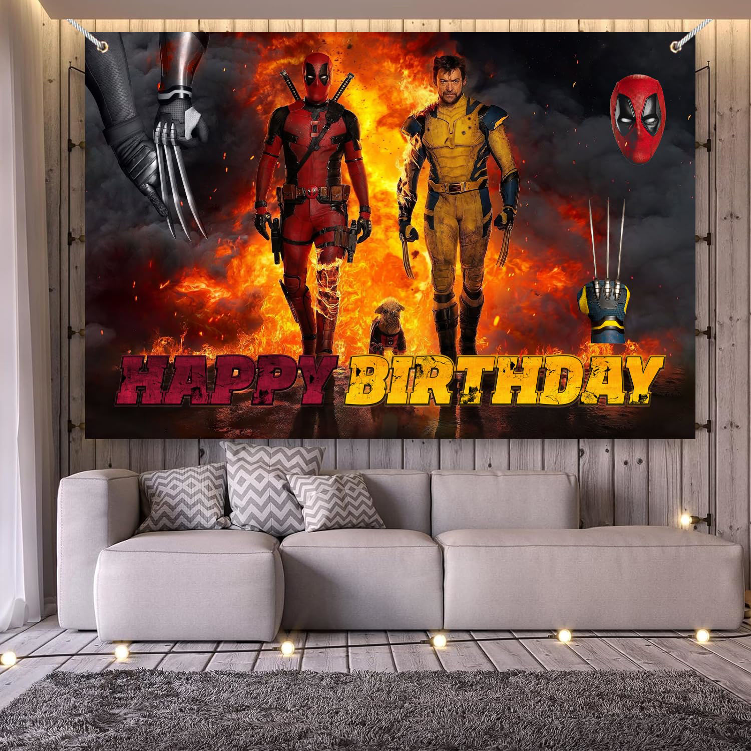 GetUSCart- Deadpol Birthday Party Decorations Backdrop 5x3Ft Birthday ...