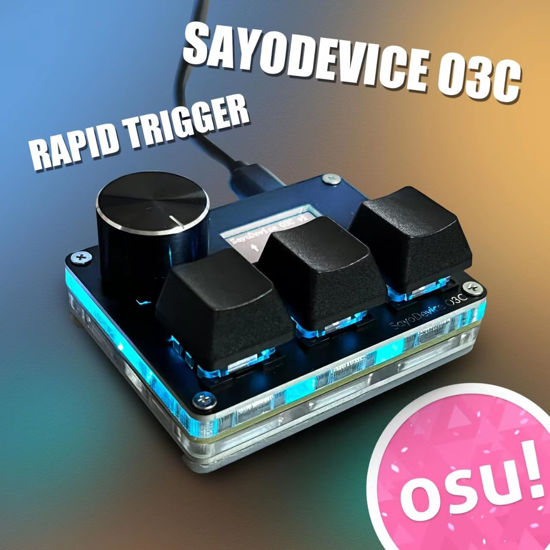 GetUSCart- BTXETUEL SayoDevice O3C OSU Keyboard Rapid Trigger Hall ...