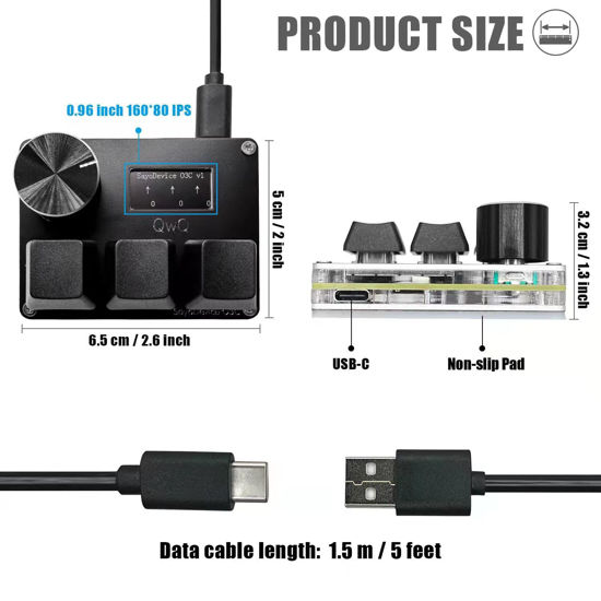GetUSCart- BTXETUEL SayoDevice O3C OSU Keyboard Rapid Trigger Hall ...