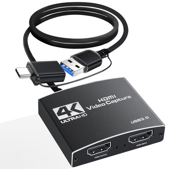 GetUSCart- MDZBG Video Capture Card, 4K 60FPS Capture Card USB 3.0 with ...