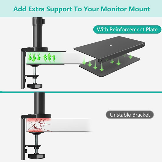 GetUSCart- WALI Monitor Mount Reinforcement Plate for Thin, Glass, and ...